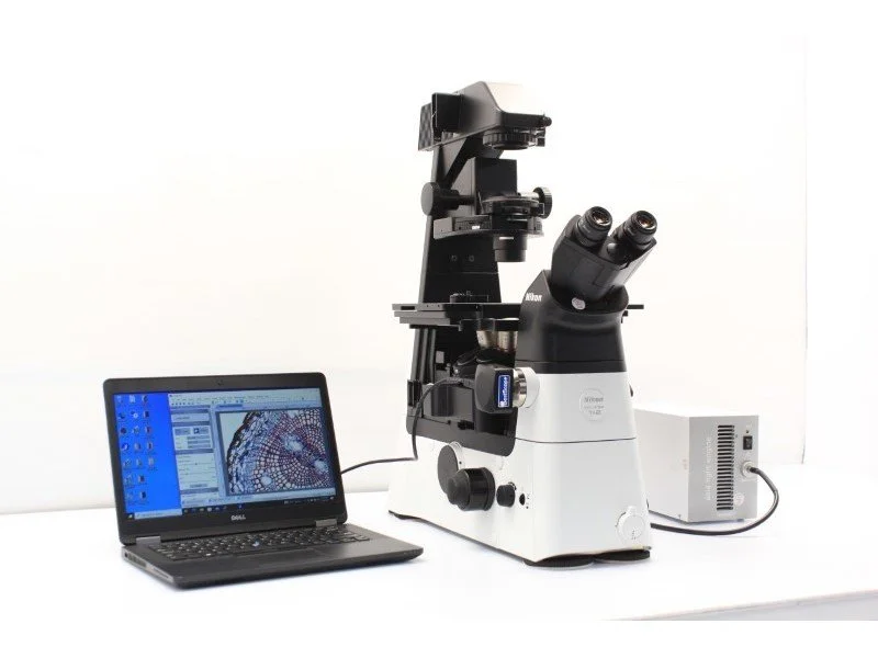 Nikon Ti2-U Inverted Fluorescence LED Phase Contrast Microscope - AV
